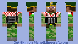 Palestinian Soldier Minecraft Skin