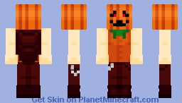 Pumpkin Head Minecraft Skin