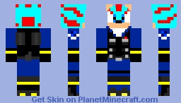Multiverse super saiyan blue shadow Minecraft Skin