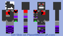 Roxy fnaf ruin Minecraft Skin