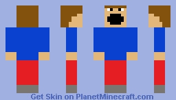 Screaming dude Minecraft Skin
