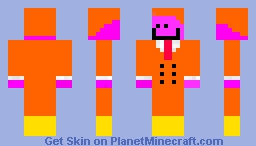 Camman 18 with a orange suit Minecraft Skin
