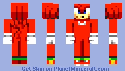 Knuckles the Echidna - Sonic Battle Minecraft Skin
