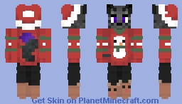 Christmas Wolf Minecraft Skin