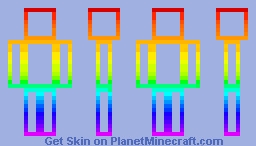 rainbow Minecraft Skin
