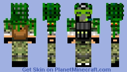 flagless ghillie Minecraft Skin