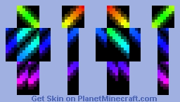 rainbow skin Minecraft Skin