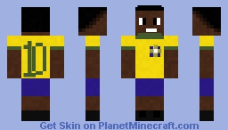 Pelé (Brasil) Minecraft Skin