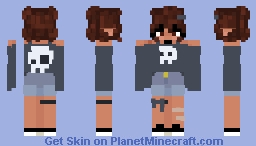 My usual skin with some skull base from skindex Minecraft Skin