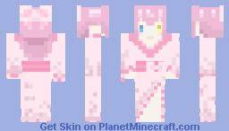 Pink shrine Maiden Minecraft Skin