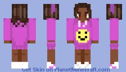 Preppy girl brown hair Minecraft Skin