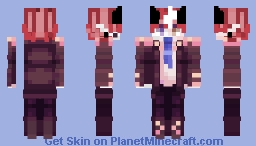 half white enderman half human:3 Minecraft Skin