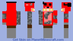 Broken foxy Minecraft Skin