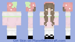 Strawberry Girl Minecraft Skin