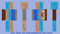 Sideways Steve Minecraft Skin