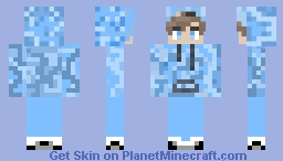 Blue Hoodie Minecraft Skin