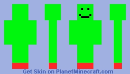 Lime And Red Blob Skin Minecraft Skin