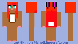 red haired rabbit Minecraft Skin