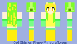 lemon lime cat Minecraft Skin