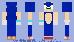 Sonic Adventure:Sonic the Hedgehog Minecraft Skin