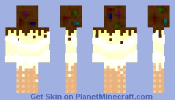 Fudge dipped vanilla cone Minecraft Skin