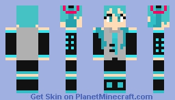HATSUNE MIKU Minecraft Skin