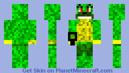 the Christmas happy frog Minecraft Skin