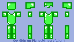 emerald armor Minecraft Skin