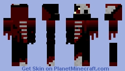 Undead Kuro (Black) - Missing Arm Minecraft Skin