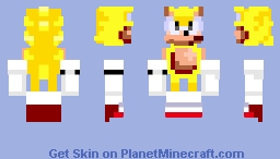 SUPER SONIC! Minecraft Skin
