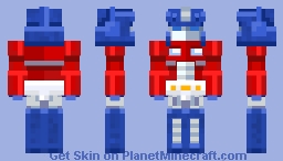 Optimus Prime Minecraft Skin