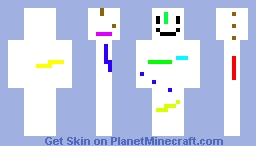 Marshmallow with chocolate drizzle and sprinkles Minecraft Skin