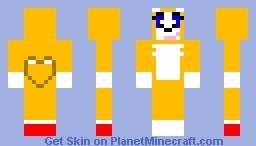 talking angela with Tails Suit Minecraft Skin