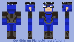 Blue Invincible Minecraft Skin