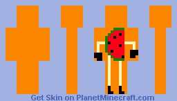 Aggressive watermelon Minecraft Skin