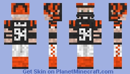 Sam Hubbard / Cincinnati Bengals Minecraft Skin