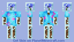 Cornflower man Minecraft Skin