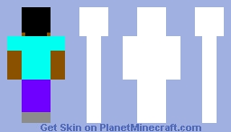 Back View Steve Minecraft Skin