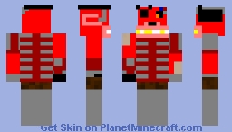 Ignited rockstar foxy Minecraft Skin