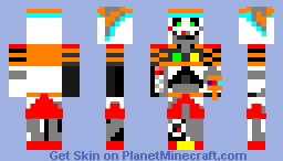 Ignited scrap baby Minecraft Skin