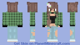flower plaid Minecraft Skin