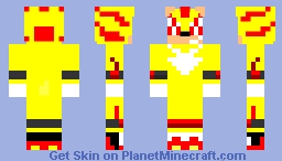 Fire sonic Minecraft Skin