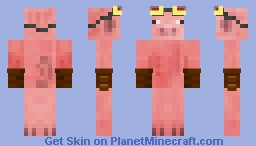 Ninja pig Minecraft Skin