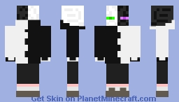 Half&Half Enderman In a Jacket Minecraft Skin