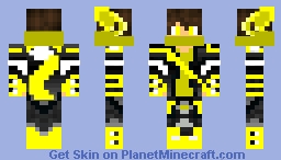 Yellow Atlantis Warrior Minecraft Skin