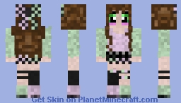 Multi-colour Girly Minecraft Skin