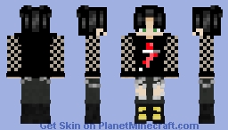 Depeche Mode Cutoff + Fishnet top Minecraft Skin