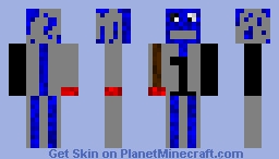 Endo metallic 1 the crate blue Minecraft Skin