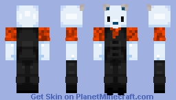 xNestorio but Orange Minecraft Skin
