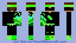 Green flame frags Minecraft Skin